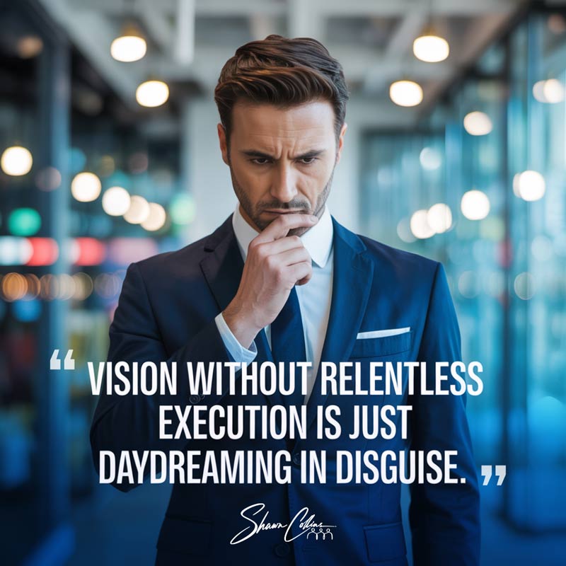 Vision without Relentless Execution: Stop Daydreaming Today - Shawn Collins